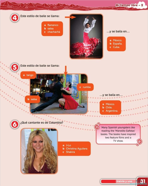 2. ¿Qué te gusta hacer? 31 Viva 1. Ficha interactiva | TopWorksheets