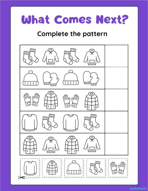 What Comes Next. Interactive worksheet | TopWorksheets