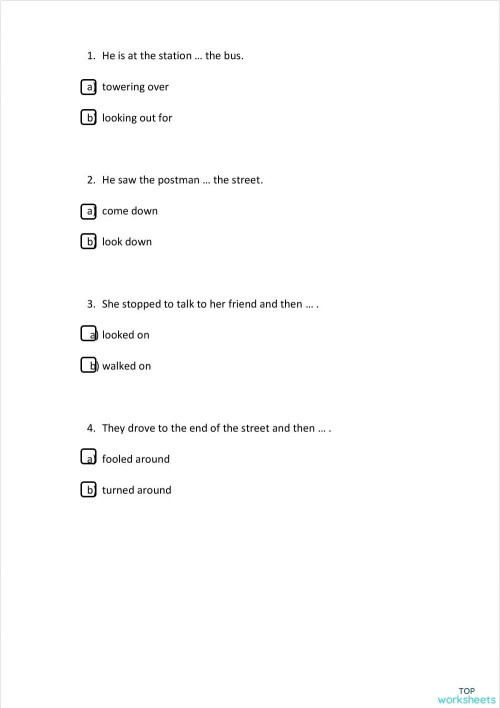 The postman plays a trick. Interactive worksheet | TopWorksheets