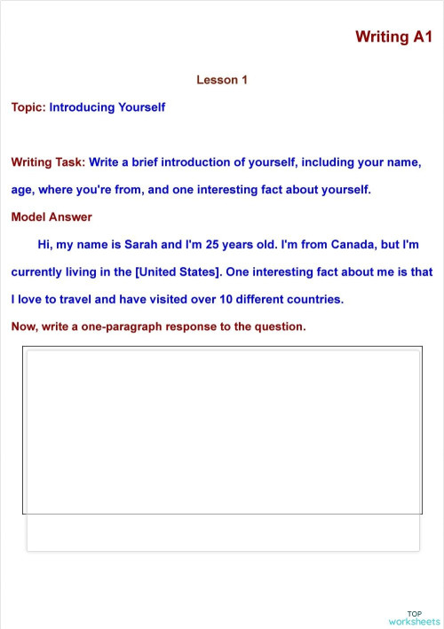 1- L1 to 5- Practical writing A1-A2 (Copied). Interactive worksheet ...