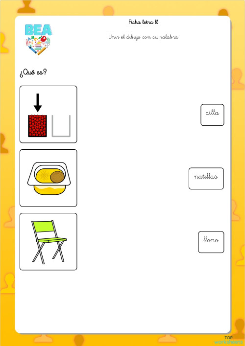 Ficha letra ll. Ficha interactiva | TopWorksheets