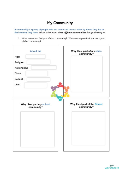 Community Ma. Interactive worksheet | TopWorksheets