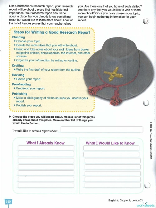 Research Paper: interactive worksheets and online exercises | TopWorksheets
