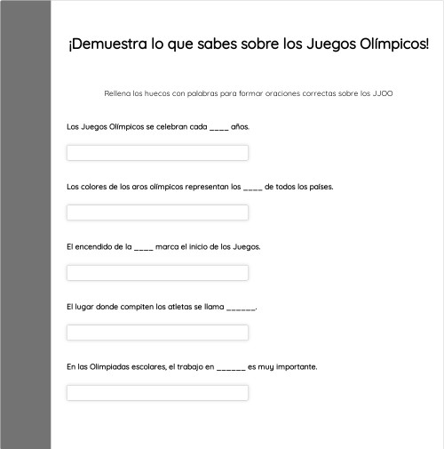 Educación Física: fichas interactivas y ejercicios online | TopWorksheets