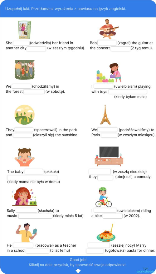 gramar - past simple regular - 3. Interactive worksheet | TopWorksheets