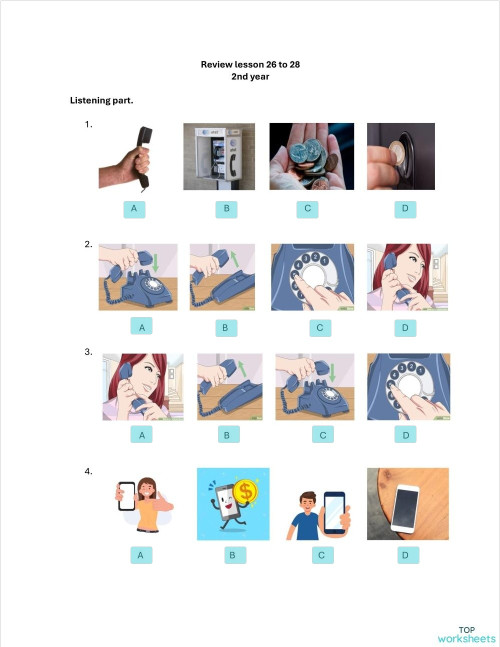 Review lesson 26 to 28 2nd year. Ficha interactiva | TopWorksheets