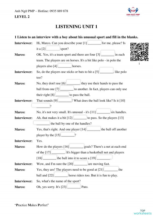 (L2) UNIT 1 - STUDENT BOOK PAGE 17. Interactive worksheet | TopWorksheets