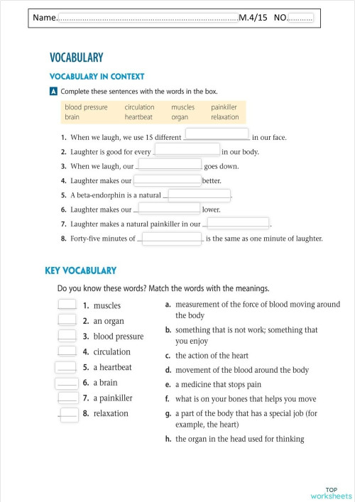 Animal magic - Vocabulary 2. Interactive worksheet | TopWorksheets