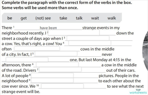 past con worksheet. Interactive worksheet | TopWorksheets