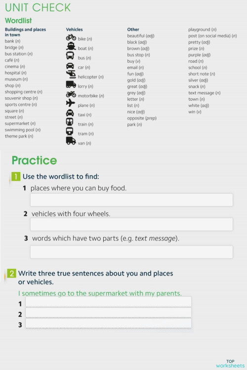 Let's explore - Unit check. Interactive worksheet | TopWorksheets