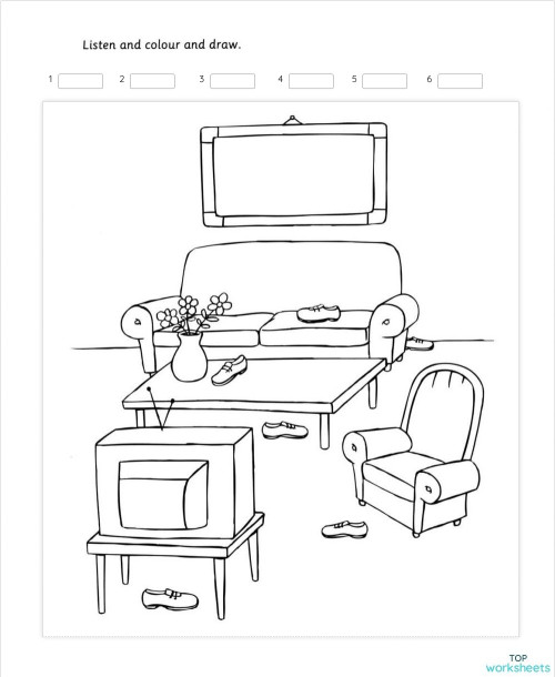 This is a desk. Interactive worksheet | TopWorksheets
