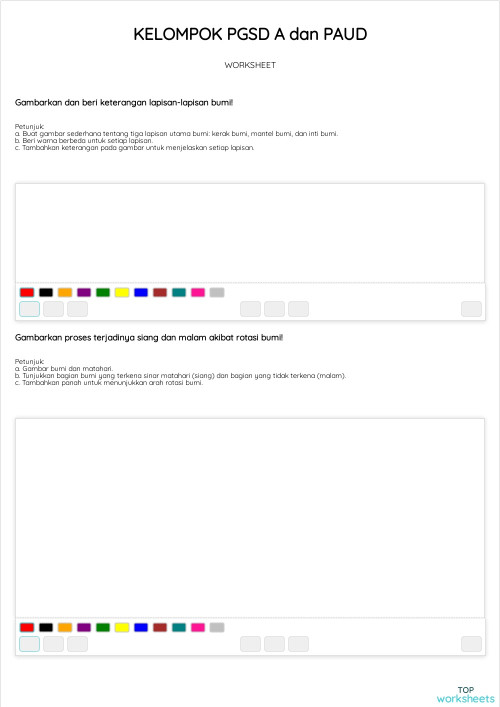 KELOMPOK PGSD A dan PAUD. Interactive worksheet | TopWorksheets