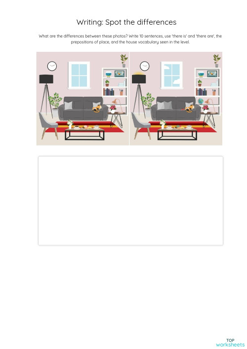 Writing exam A1.3. Interactive worksheet | TopWorksheets