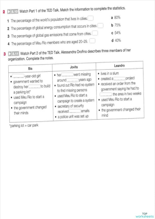 Video activities: Fix it!. Ficha interactiva | TopWorksheets