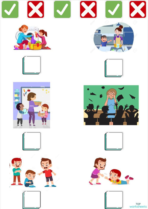 Helping Others. Interactive worksheet | TopWorksheets