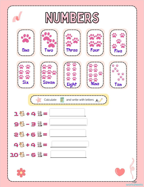 Numbers: interactive worksheets and online exercises | TopWorksheets