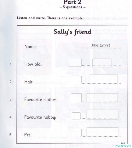 Test _ Movers. Interactive worksheet | TopWorksheets