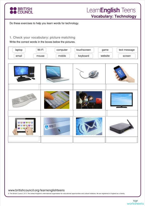 Computer/Parts of Computer/Gadgets. Interactive worksheet | TopWorksheets
