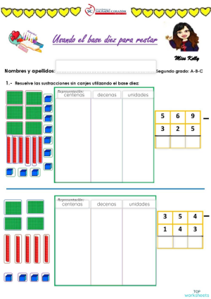 Restas: fichas interactivas y ejercicios online | TopWorksheets