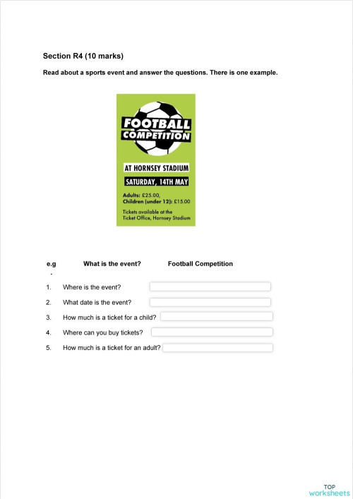 Preliminary- R4 practice. Interactive worksheet | TopWorksheets