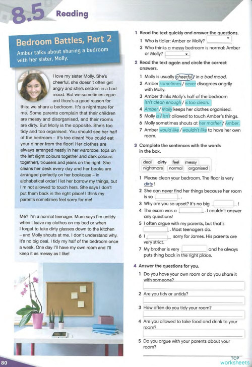 Reading comprehension: interactive worksheets and online exercises ...