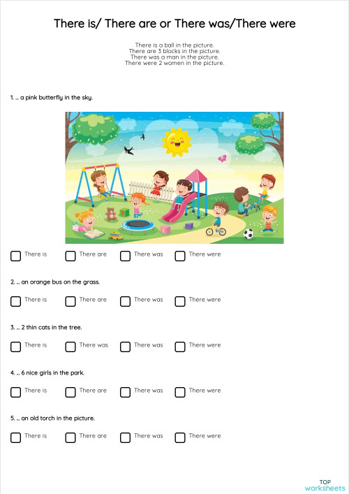 There is/ There are or There was/There were. Interactive worksheet ... There is/ There are or There was/There were. Interactive worksheet ...