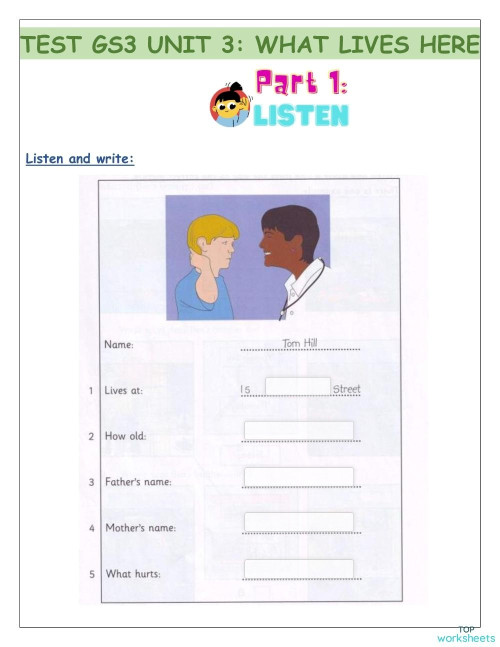 GS3_UNIT 3_REVIEW AND TEST. Interactive worksheet | TopWorksheets