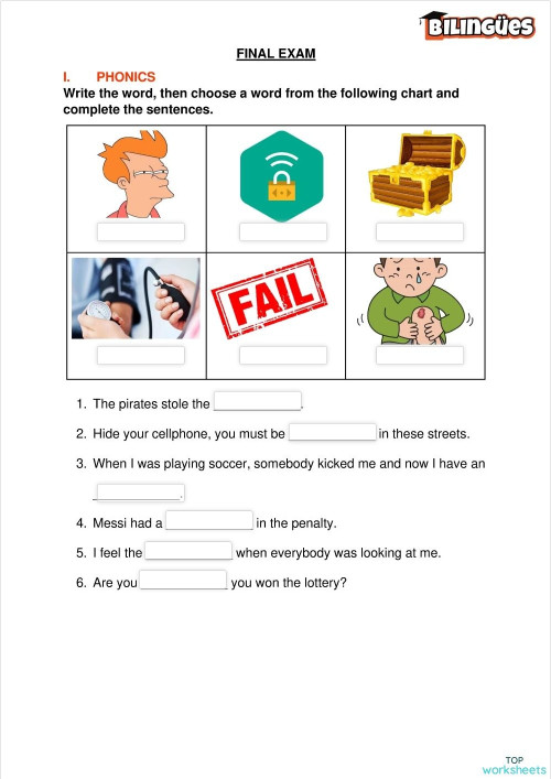 ENGLISH: interactive worksheets and online exercises | TopWorksheets