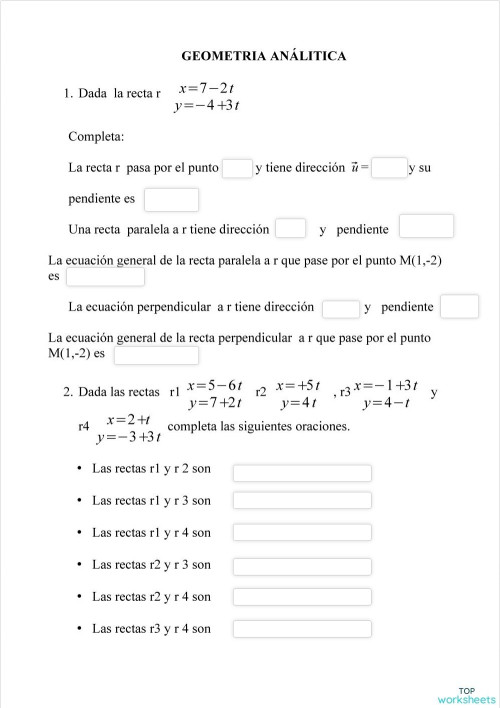 TIPOS DE LINEAS. Ficha interactiva | TopWorksheets
