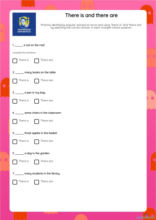 There is and there are. Interactive worksheet | TopWorksheets