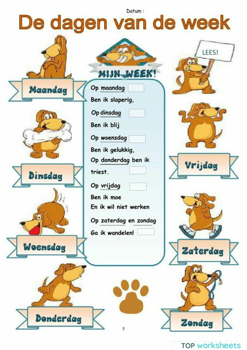 Interactive worksheets and online exercises in dutch | TopWorksheets