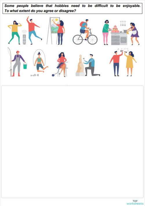 ESSAY 33 - HOBBIES (BASIC). Interactive worksheet | TopWorksheets