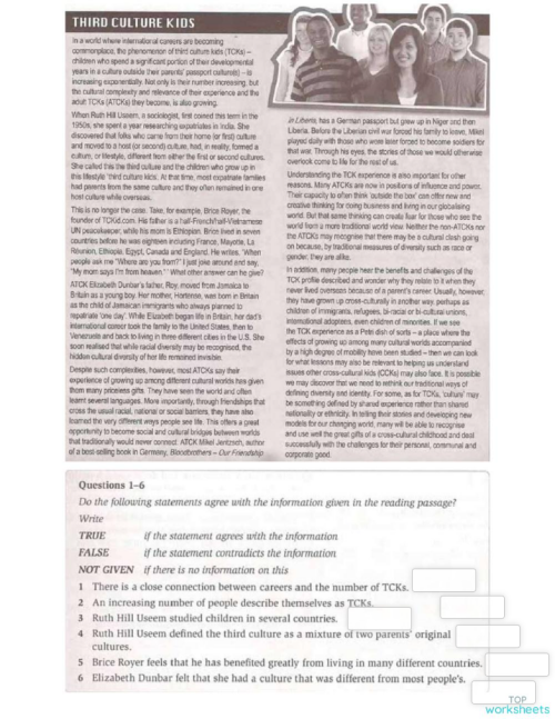 Assignment 3. Interactive worksheet | TopWorksheets