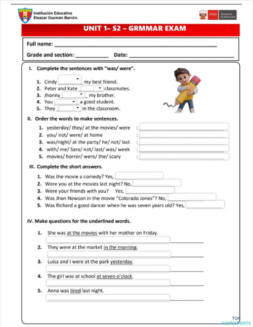 NEO - Life 2 - Unit 3A Grammar worksheets. Interactive worksheet ...