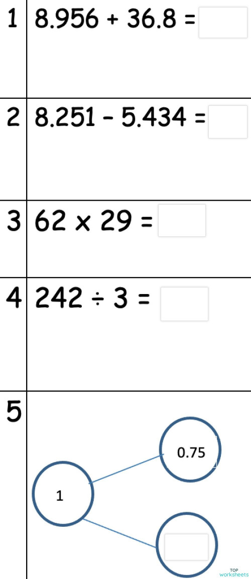 5-A-Day Year 6 Block 1 Week 2 Day 2. Interactive worksheet | TopWorksheets