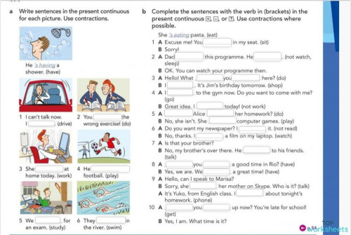 9A beginner grammar bank. Interactive worksheet | TopWorksheets