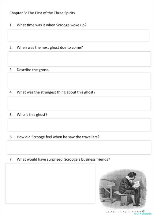 Chapter 3 A Christmas Carol. Interactive worksheet | TopWorksheets