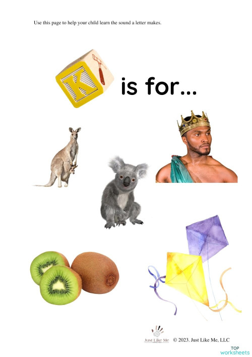 Letter Practice worksheet - Kk. Interactive worksheet | TopWorksheets