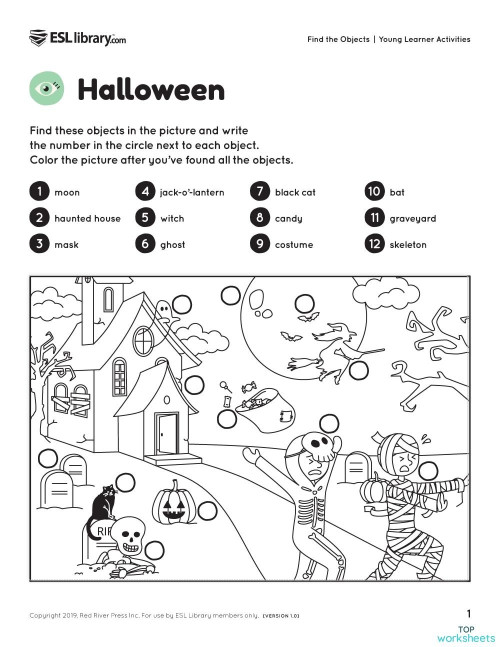 halloween abc. Interactive worksheet | TopWorksheets