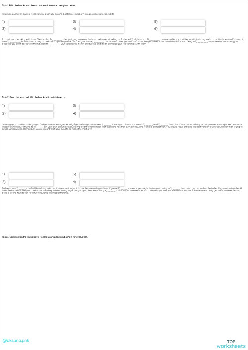 Module 5: Revision. Interactive worksheet | TopWorksheets
