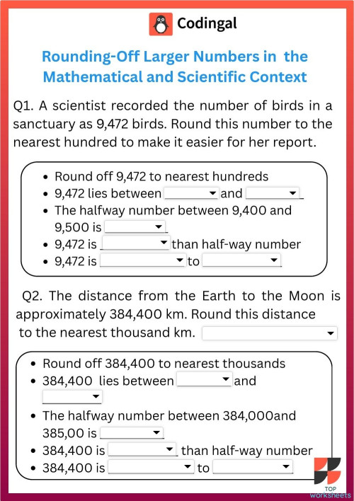 M_G04M03L06_WE02_Practical Applications of Rounding. Interactive worksheet | TopWorksheets