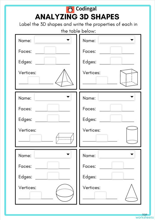 M_G06M13L60_WA01_Analyzing 3D Shapes in group. Interactive worksheet ...