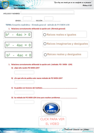 4sec-Ecuación cuadrática – fórmula general - método de PO SHEN LOH ...