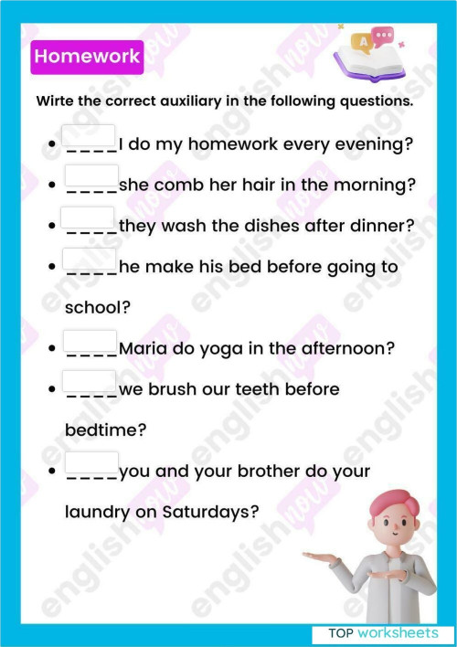 Yes/No questions simple present tense. Ficha interactiva | TopWorksheets
