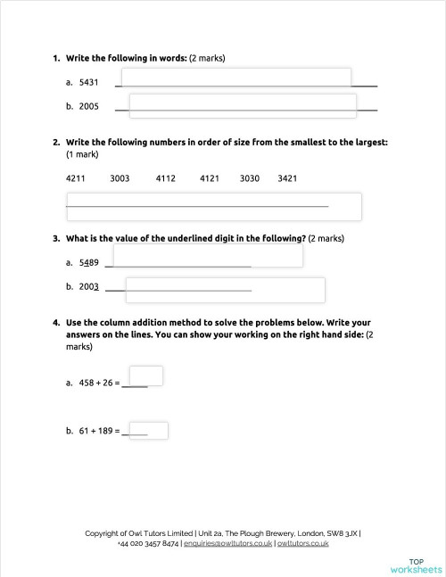 Key Stage 2: interactive worksheets and online exercises | TopWorksheets