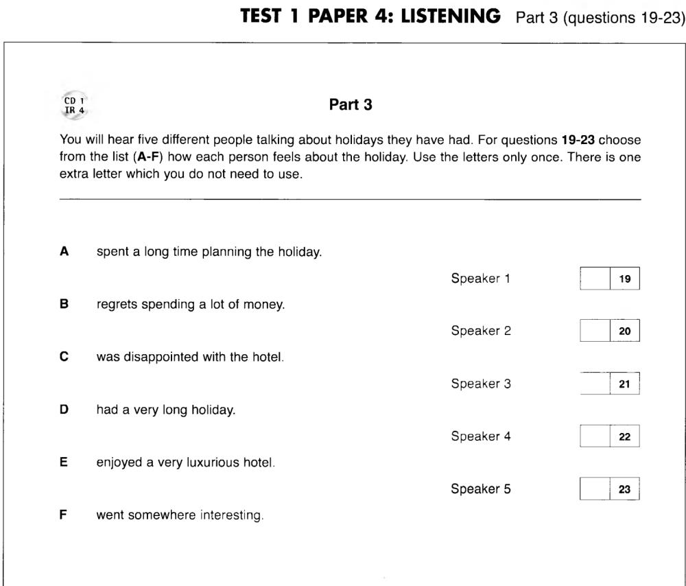 TEST 1 LISTENING. Interactive worksheet | TopWorksheets