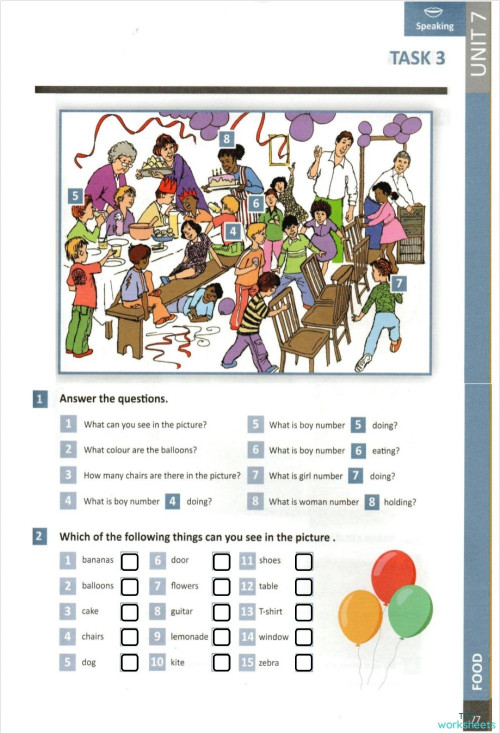 Primary U.7 page 77. Interactive worksheet | TopWorksheets