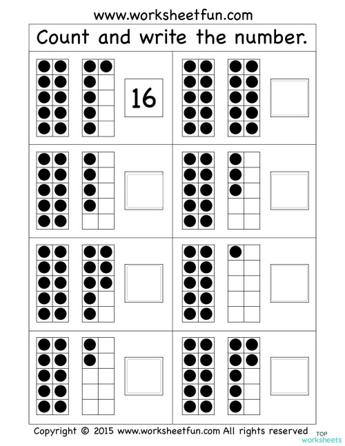 Counting on to 20 Pt. 2. Interactive worksheet | TopWorksheets
