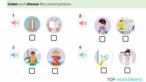 L9 - A8 - Verbs, Listening. Interactive worksheet | TopWorksheets