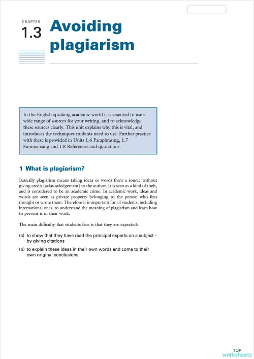 Academic writing bailey 3rd edition part 3. Interactive worksheet ...